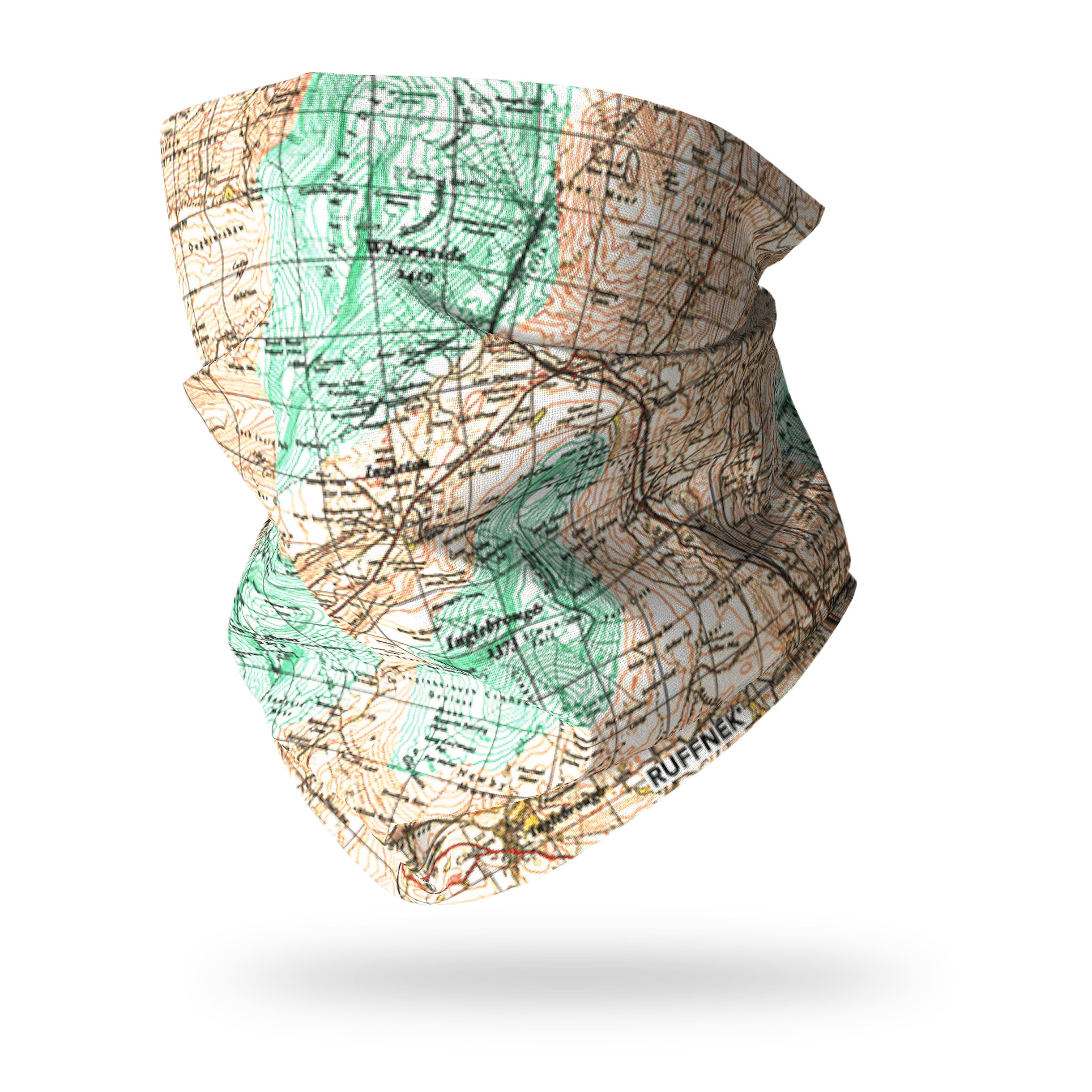 The Yorkshire 3 Peaks Map Scarf | Ruffnek – RUFFNEK® Ltd
