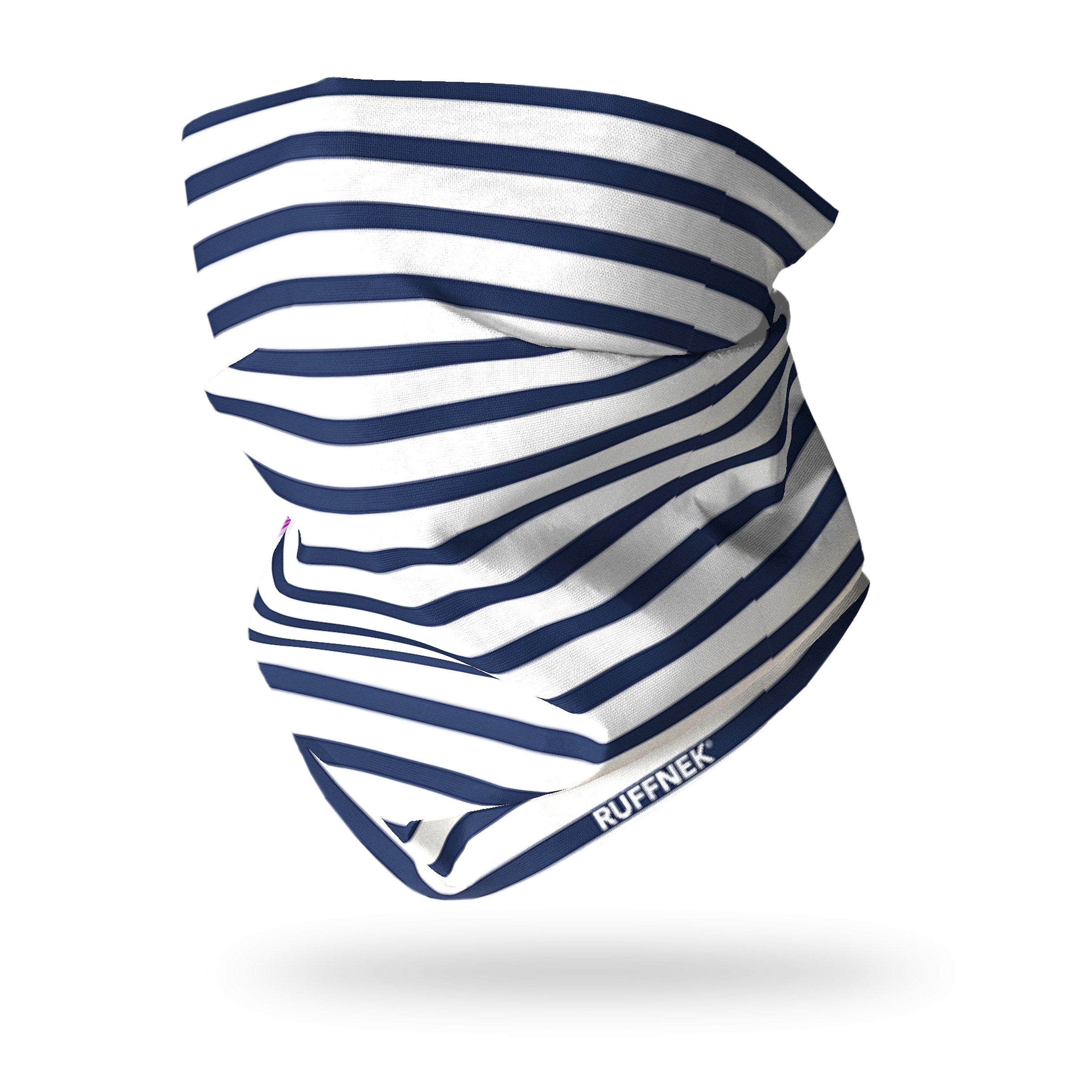 Blue & White Breton Stripe Snood Scarf | Ruffnek – RUFFNEK® Ltd